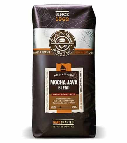 Coffee Bean and Tea Leaf Mocha Java Whole Bean Coffee Light Roast 16oz - Best Quality Coffee