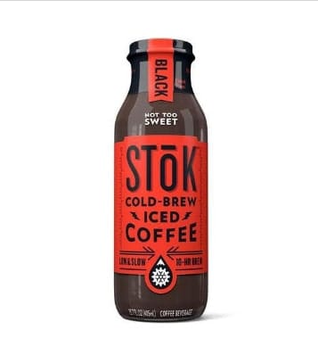 Stok Cold Black Iced Coffee 13.7oz 12ct - Best Quality Coffee