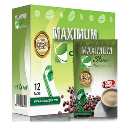 Maximum Slim Original Green Medium Roast Coffee 12ct - Best Quality Coffee