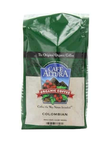 Cafe Altura Organic Colombian Whole Bean Dark Roast Coffee 32oz - Best ...