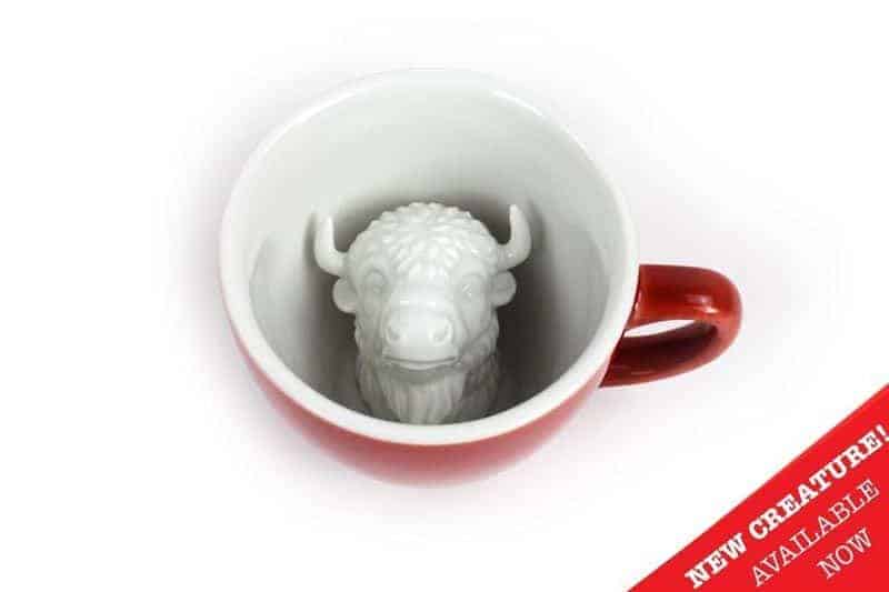 Creature Cups Specialty Coffee Mugs - Bison Mug - Best Quality Coffee