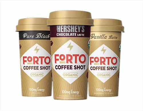 Forto Coffee Shot Organic 100mg Variety Pack 6ct - Best Quality Coffee