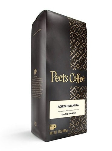 Peet's Coffee Aged Sumatra Dark Roast 16oz - Best Quality Coffee
