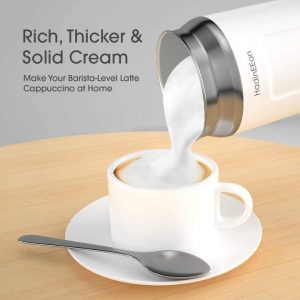 HadinEEon 4 in 1 Electric Magnetic Milk Frother 240ml White 500W - Best ...