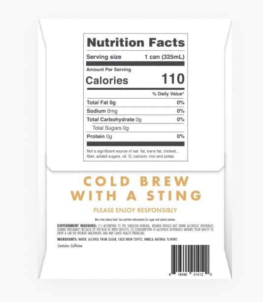 Bomani Alcoholic Cold Brew Vanilla 8 Cans - Best Quality Coffee