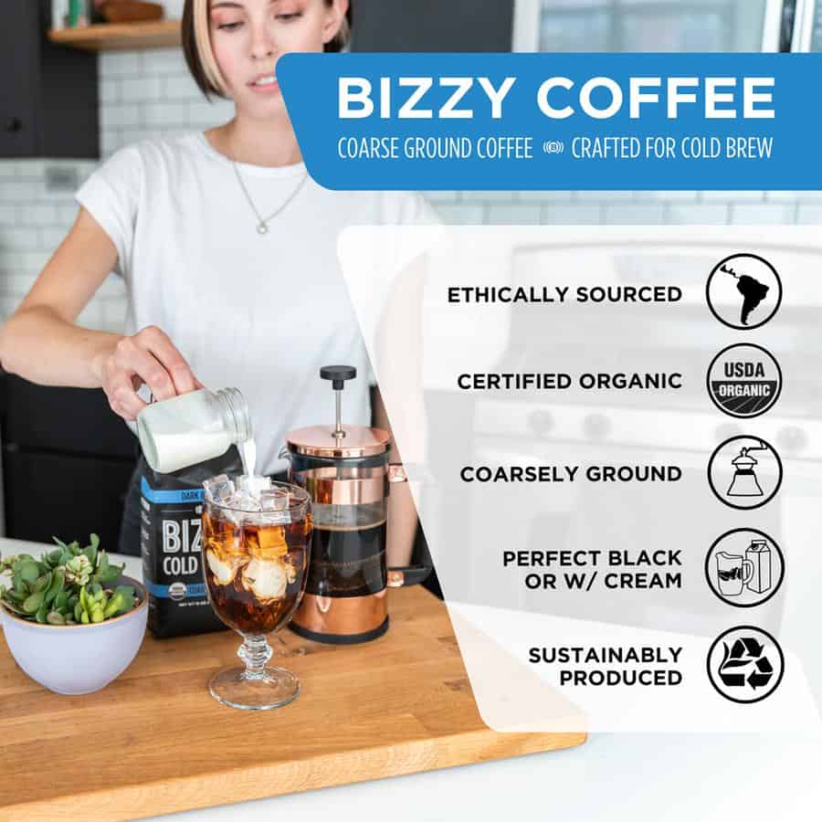 Bizzy Coffee Cold Brew Dark and Bold Roast - Best Quality Coffee