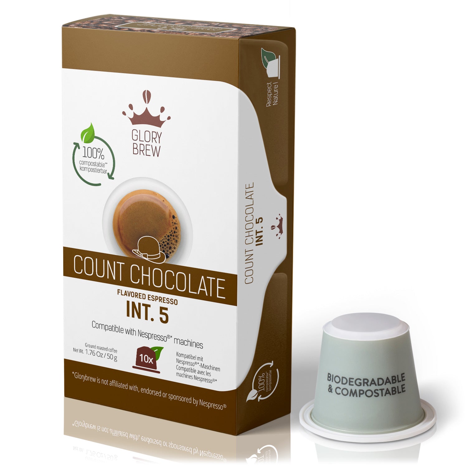 Glorybrew Nespresso Compostable Pods - Count Chocolate 10ct - Best ...