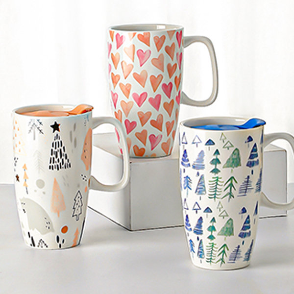 Patterned Ceramic Mug - Best Quality Coffee