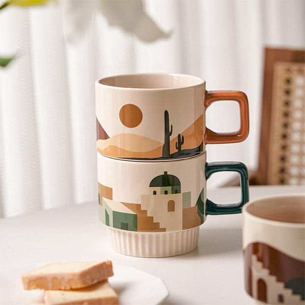 Modern Mug - Ceramic - 3 Patterns - Best Quality Coffee