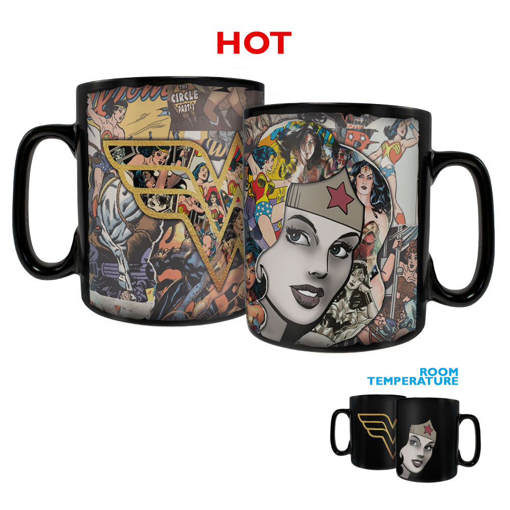Wonder Woman Papercut Clue Morphing Heat-Sensitive Mug - Best Quality ...