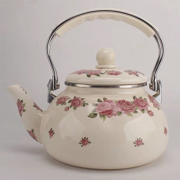 Enamel Tea Kettle with Designs - Best Quality Coffee