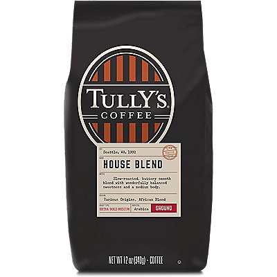Tully's Coffee House Blend Coffee 12 Oz Ground - Kosher Coffee - Best ...