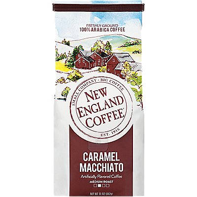 New England Coffee Caramel Macchiato Coffee 11 Oz Ground - Kosher ...