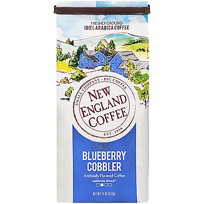 New England Coffee Blueberry Cobbler Coffee 11 Oz Ground - Kosher ...