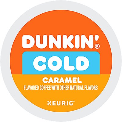 Dunkin' Cold Caramel Coffee K-Cup® Box 22 Ct - Kosher Single Serve Pods ...