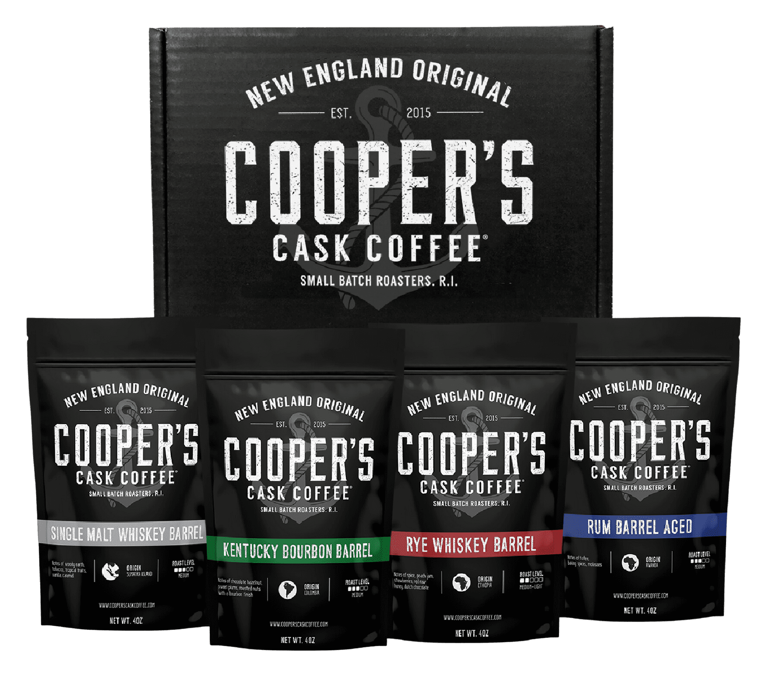 Barrel Aged Coffee Box Set / Classic Black & White / 16oz - Best ...