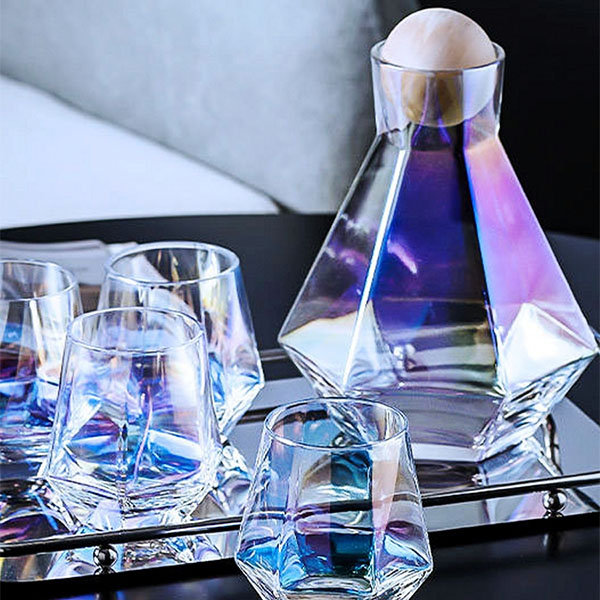 Nordic Style Water Kettle - Glass - Transparent - Amber - 2 Patterns ...