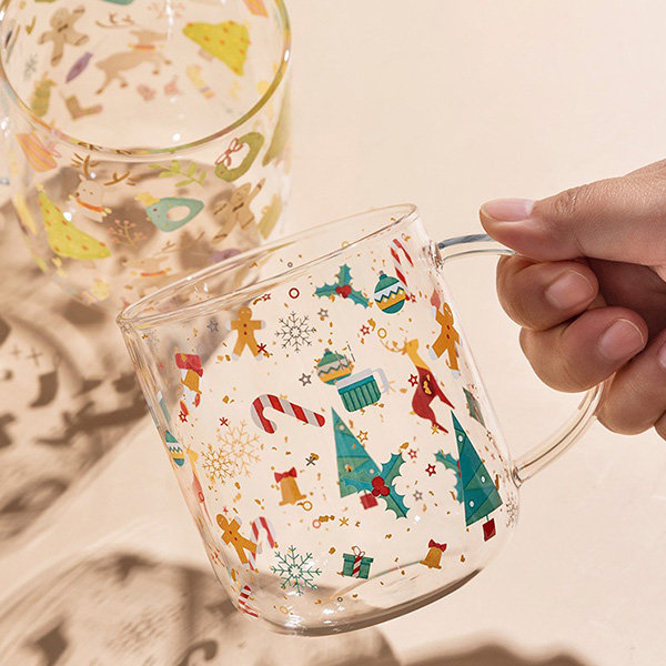 Glass Mug With Fun Designs - Best Quality Coffee