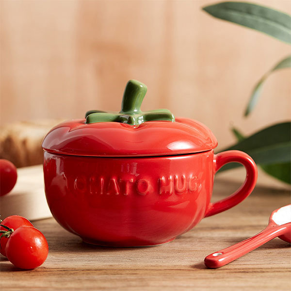Tomato Mug - Ceramic - With Spoon - Best Quality Coffee