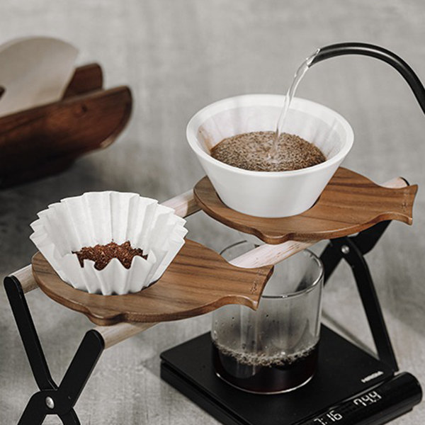 Tropical Fish Coffee Filter Holder - Black Walnut Wood - Best Quality ...