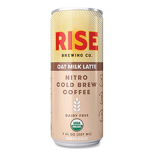 RISE Brewing Co.® Nitro Cold Brew Latte, Oat Milk, 7 oz Can, - Best ...