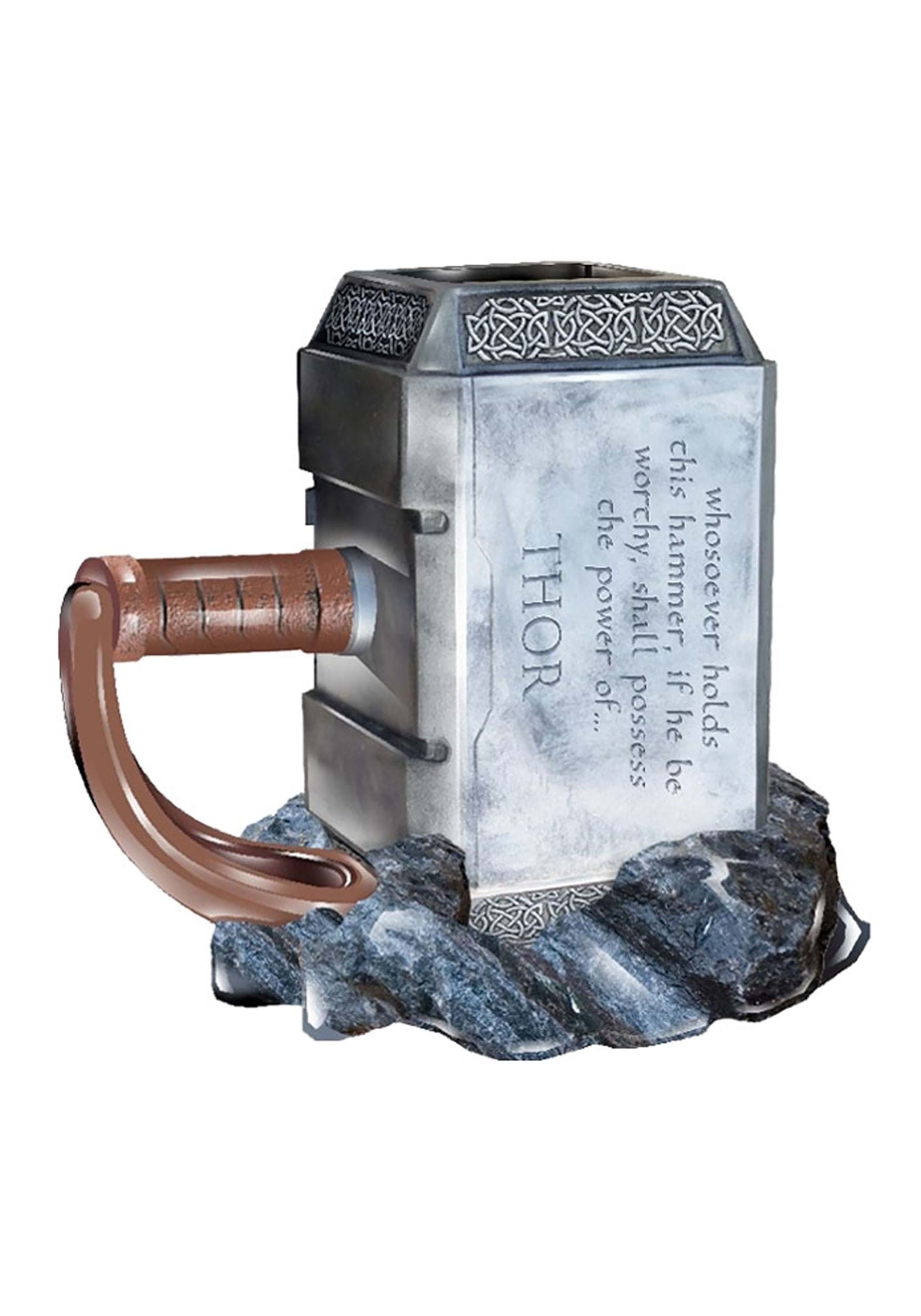 Marvel Premium Sculpted Thor Mjolnir Ceramic Mug - Best Quality Coffee