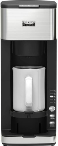 Bella Pro Series - Dual Brew Single Serve Coffee Maker - Stainless ...