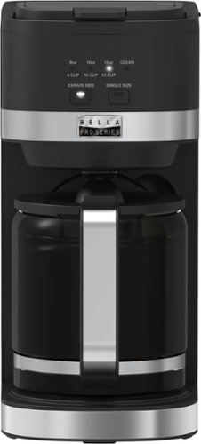 Bella Pro Series - Single Serve & 12-Cup Coffee Maker Combo - Black ...