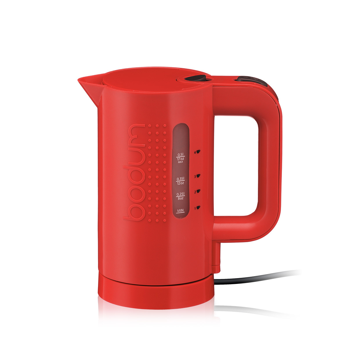 Bodum BISTRO Electric water kettle, 0.5 l, 17 oz Red - Best Quality Coffee