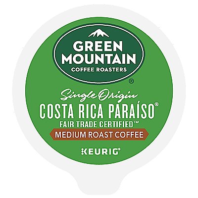 Green Mountain Coffee Costa Rica Paraiso Peelable Lid K-Cup® Box 24 Ct ...