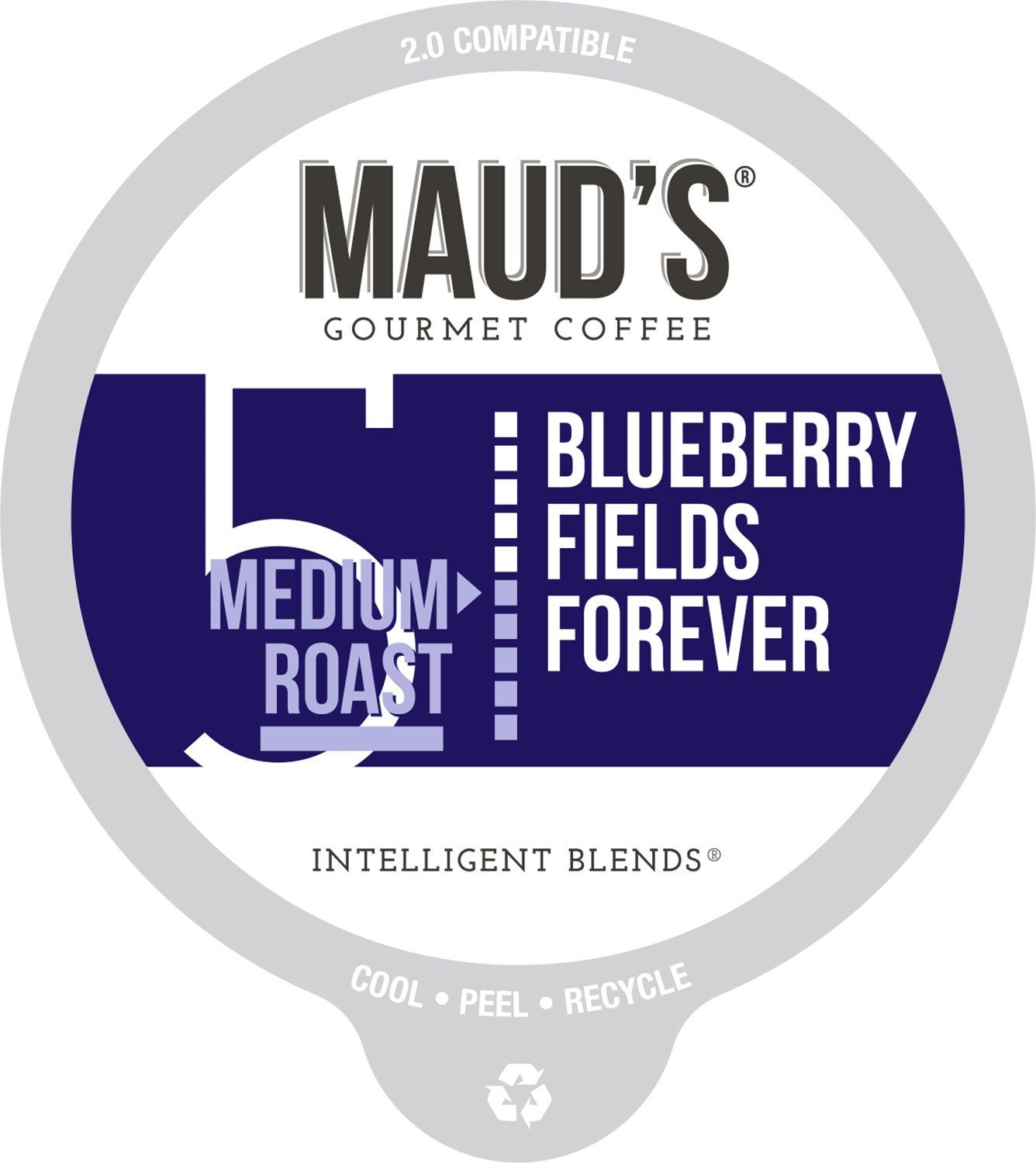 Maud's Blueberry Flavored Coffee Pods (Blueberry Fields Forever) - 24ct ...