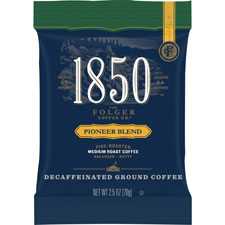 Pioneer Blend Decaf Ground Coffee Pouches, Blue - Best Quality Coffee