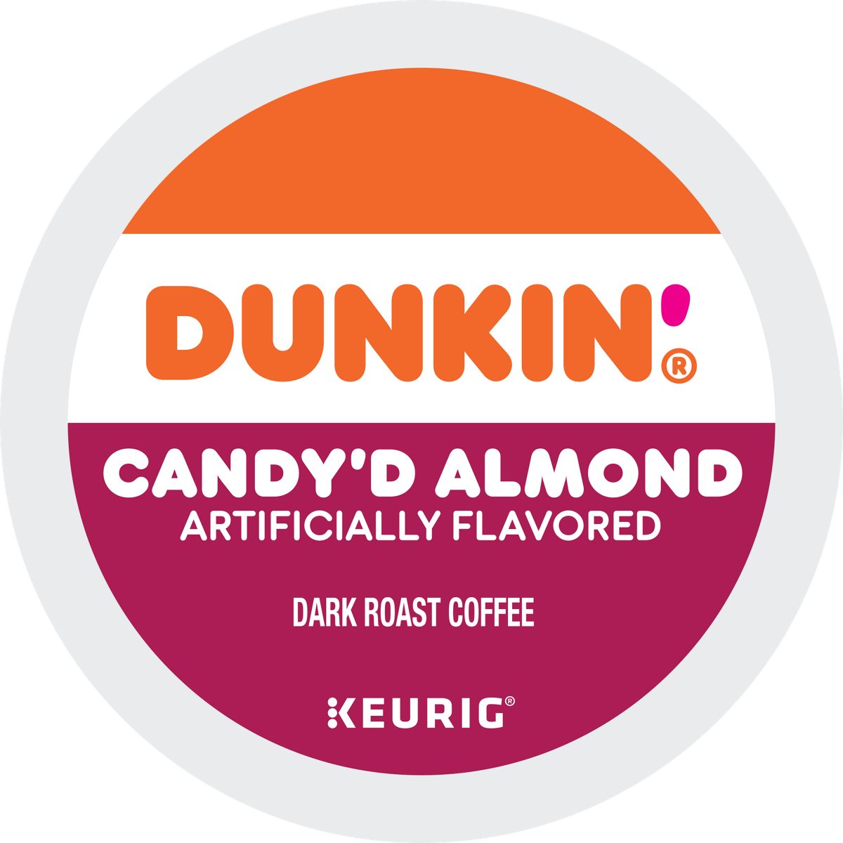 Dunkin' Candy'd Almond Coffee K-Cup® Box 22 Ct - Kosher Single Serve ...