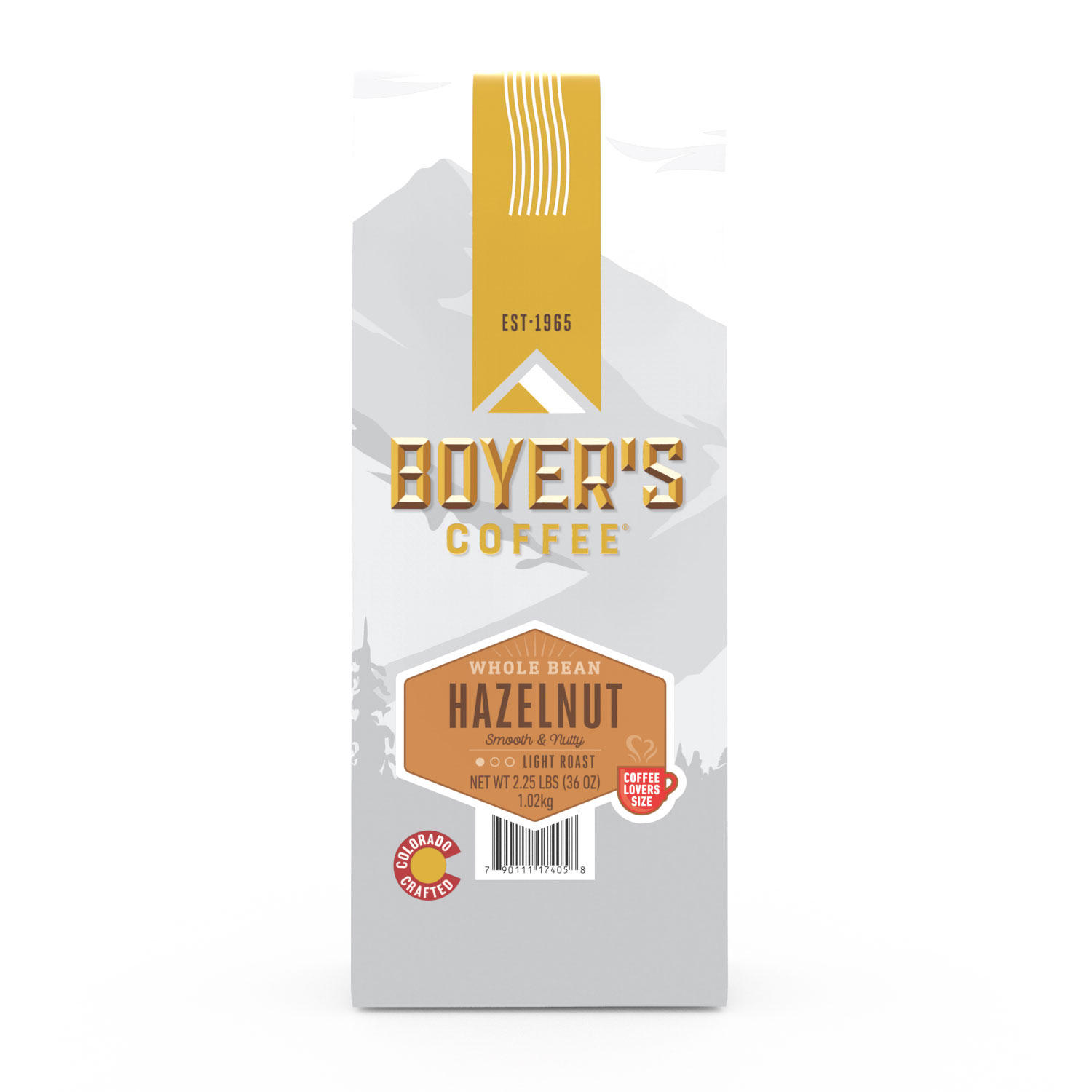 Boyer's Coffee Hazelnut, Whole Bean (36 oz.) - Best Quality Coffee