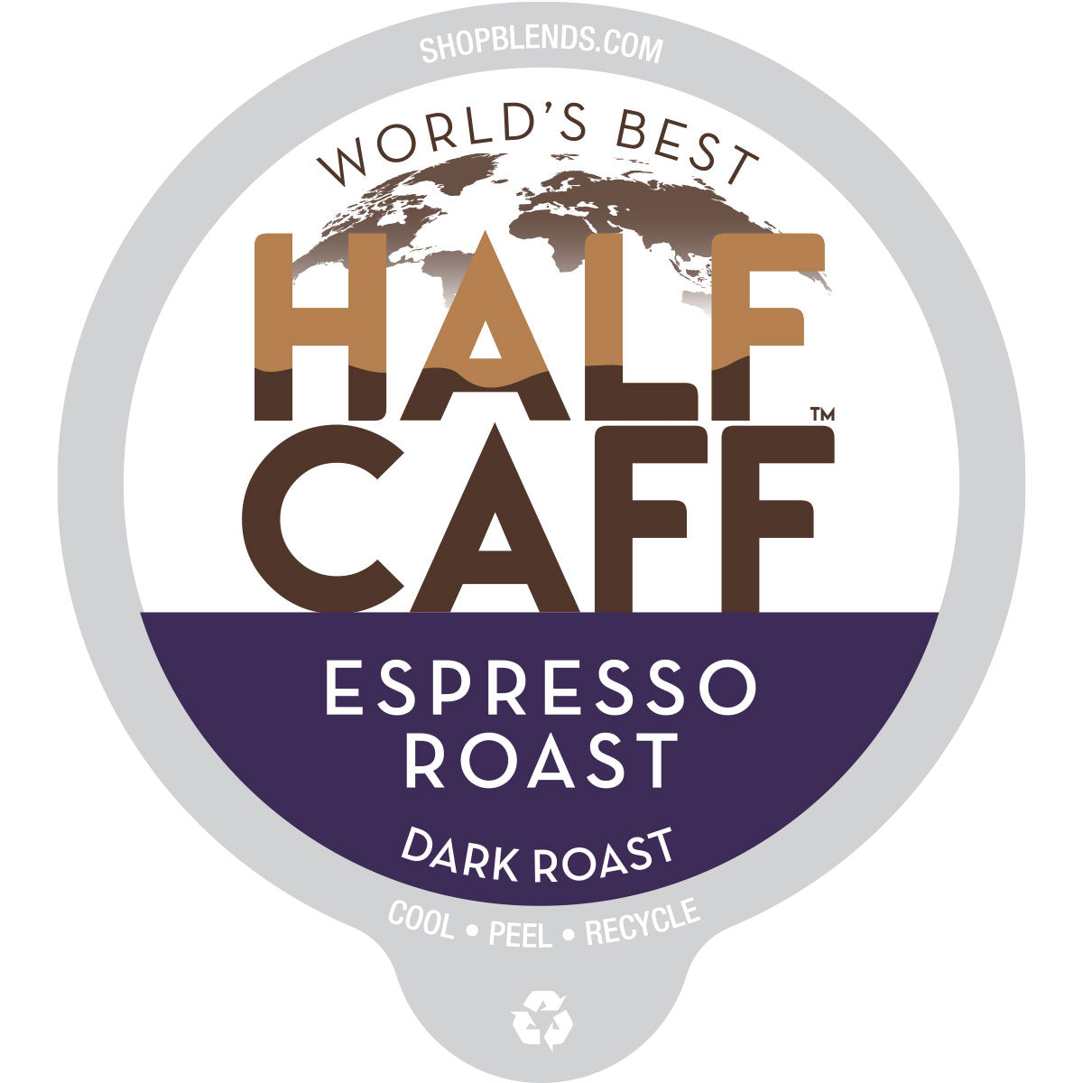 World's Best Half Caff™ Espresso Dark Roast Coffee Pods - 100ct - Best ...