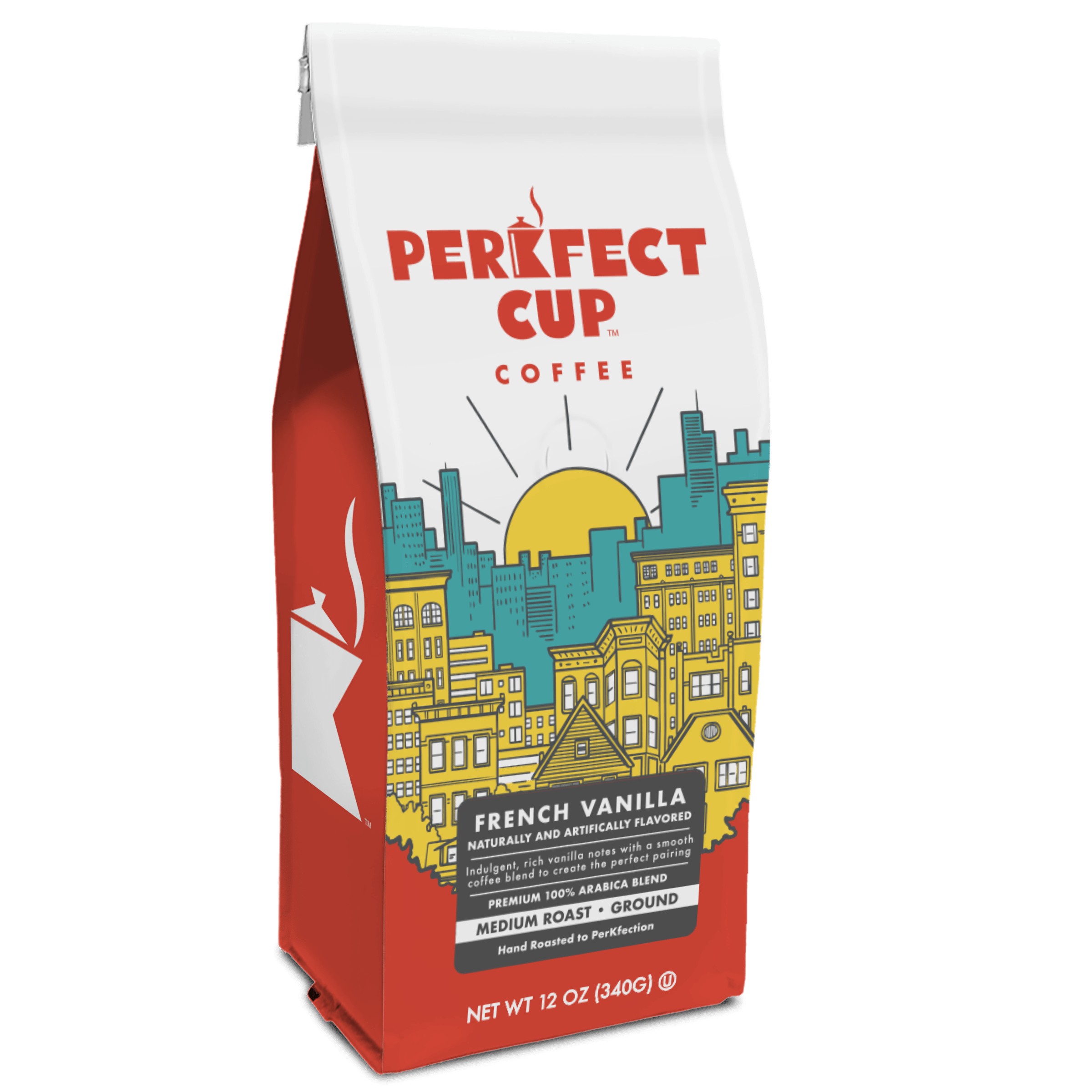 PerKfect Cup Coffee, Ground, French Vanilla, 12oz. - Best Quality Coffee