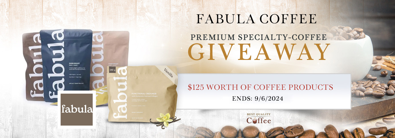 Fabula Coffee Giveaway - Best Low Acid, Organic, Mold Free Specialty ...